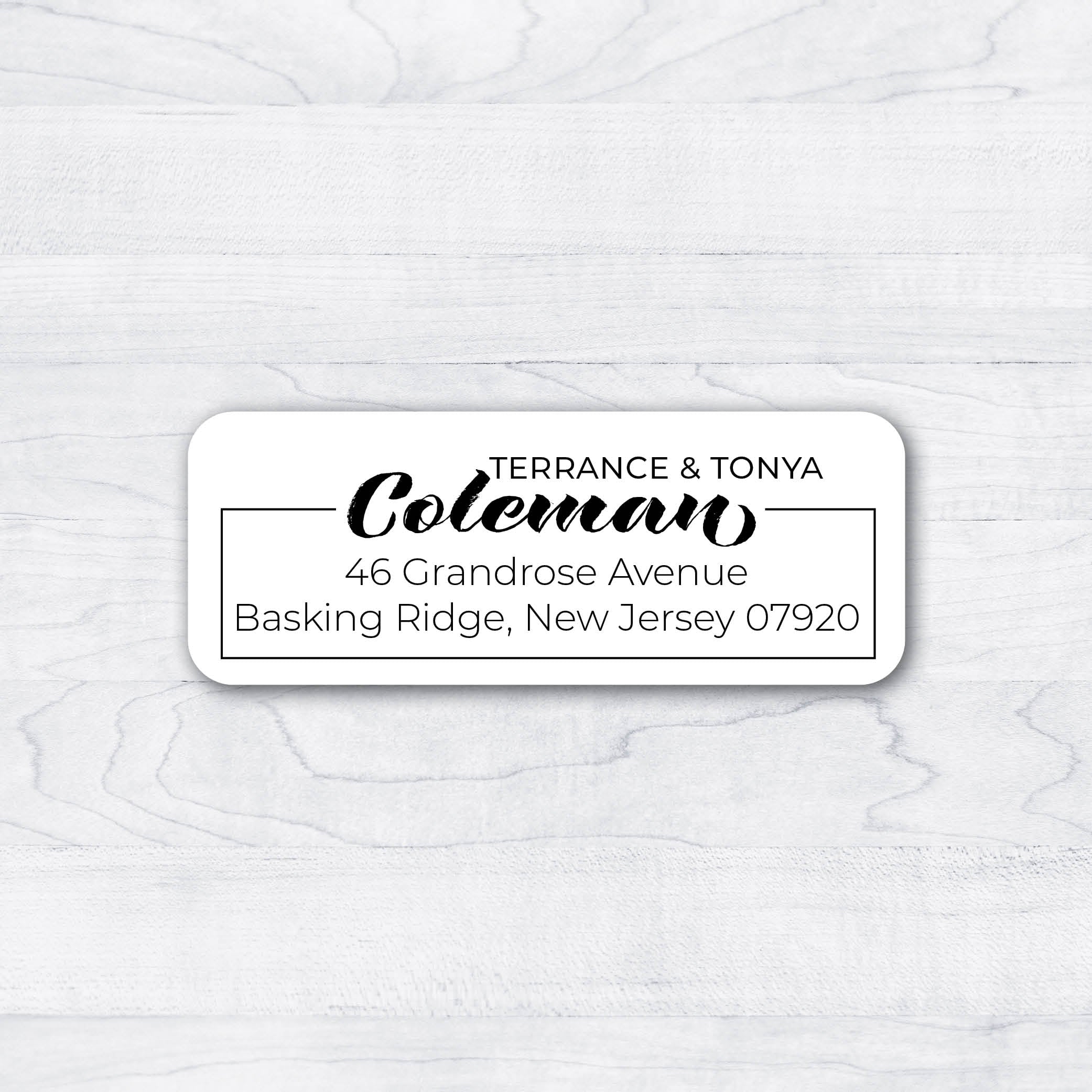 Bold Script Return Address Labels – Stella's Stickers & Cards