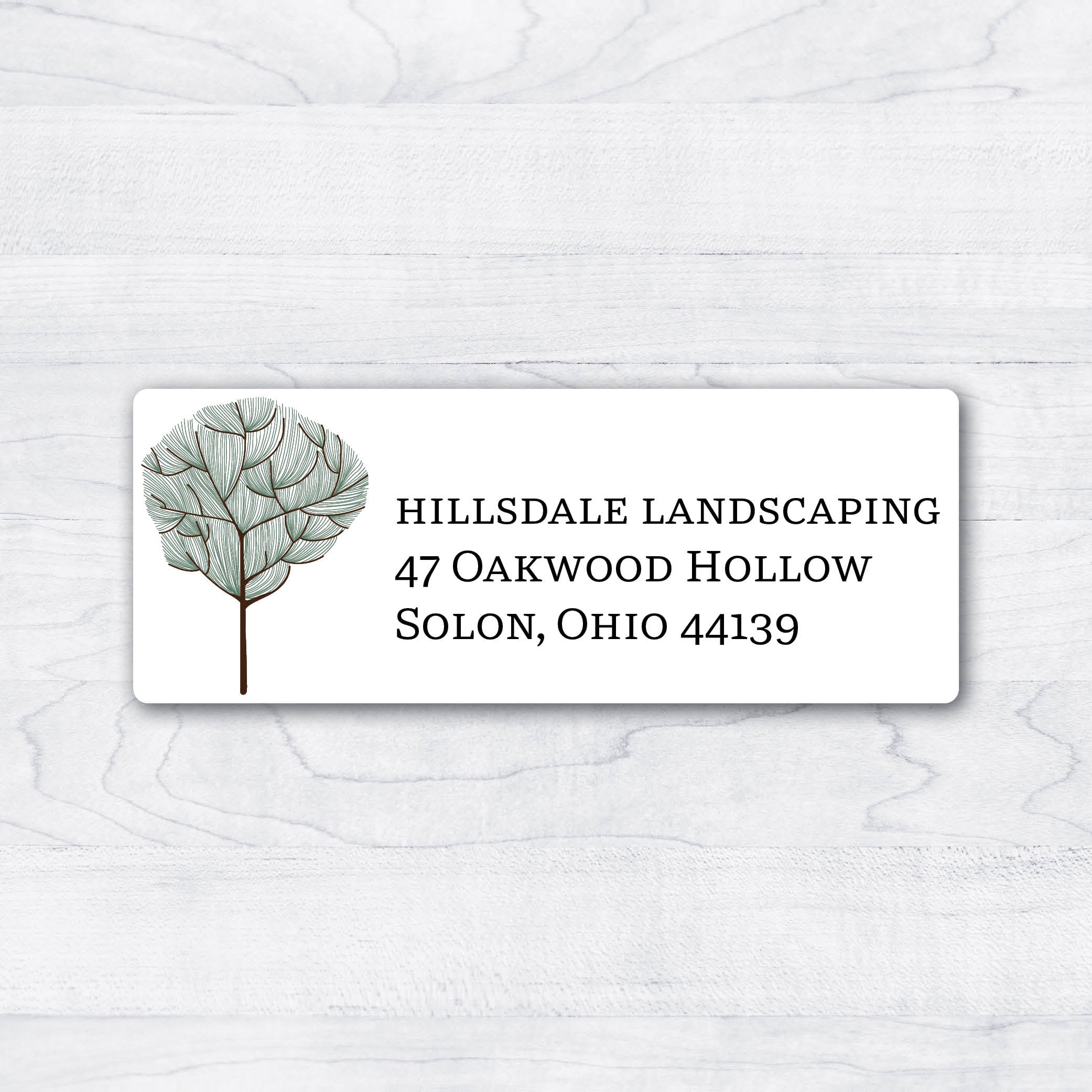 Single Tree Return Address Labels – Stella's Stickers & Cards