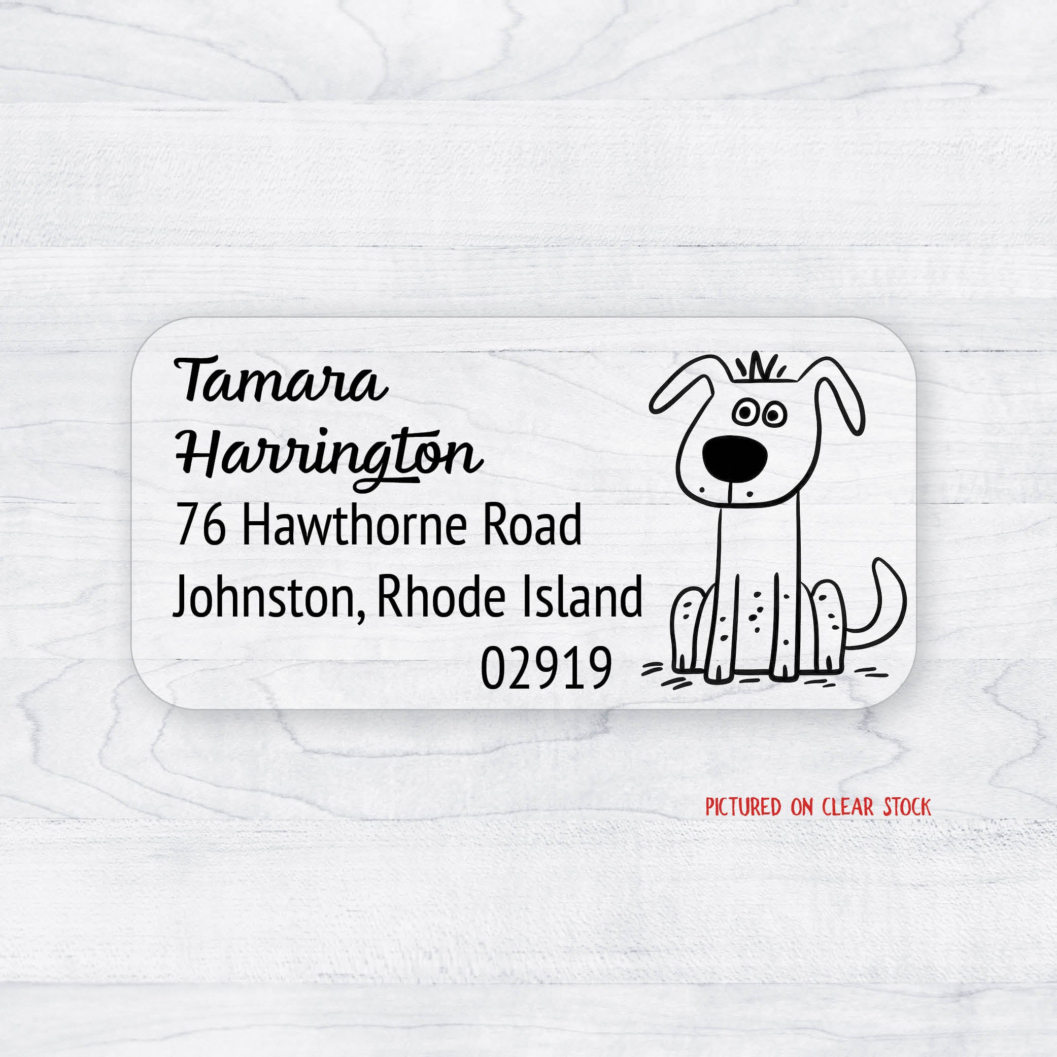 Doodle Dog Return Address Labels – Stella's Stickers & Cards