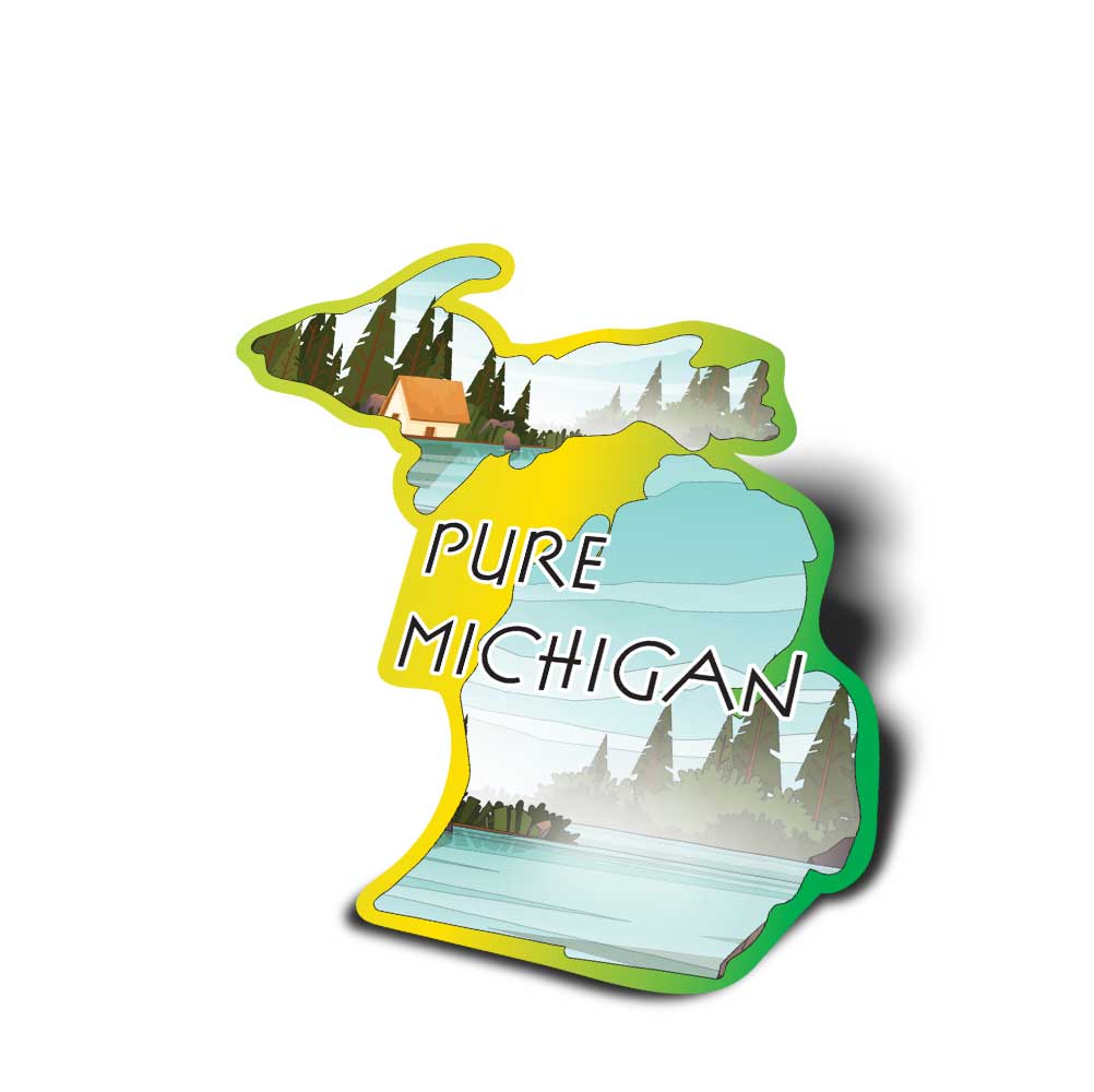 Pure Michigan Sticker – Stella's Stickers & Cards