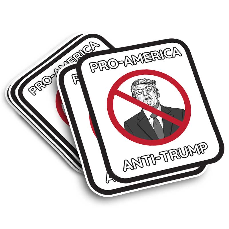 Pro American Anti Trump Sticker Vinyl Decal – Stella's Stickers & Cards