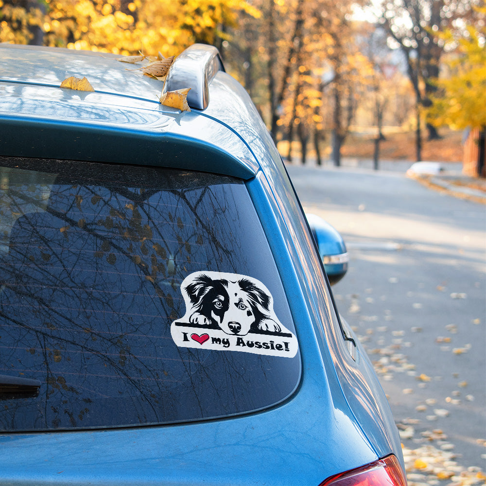 Australian Aussie Shepherd Dog Vinyl Decal – Stella's Stickers & Cards
