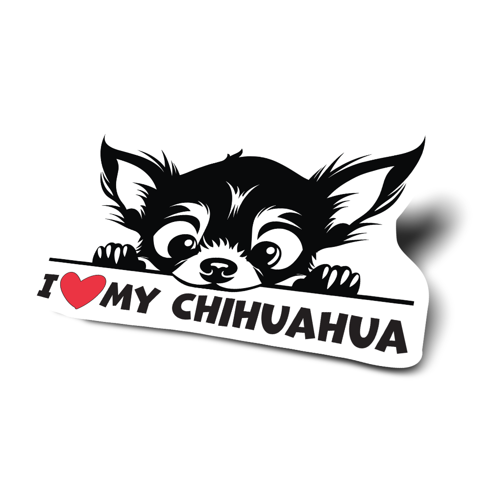 Chihuahua Dog Vinyl Decal – Stella's Stickers & Cards