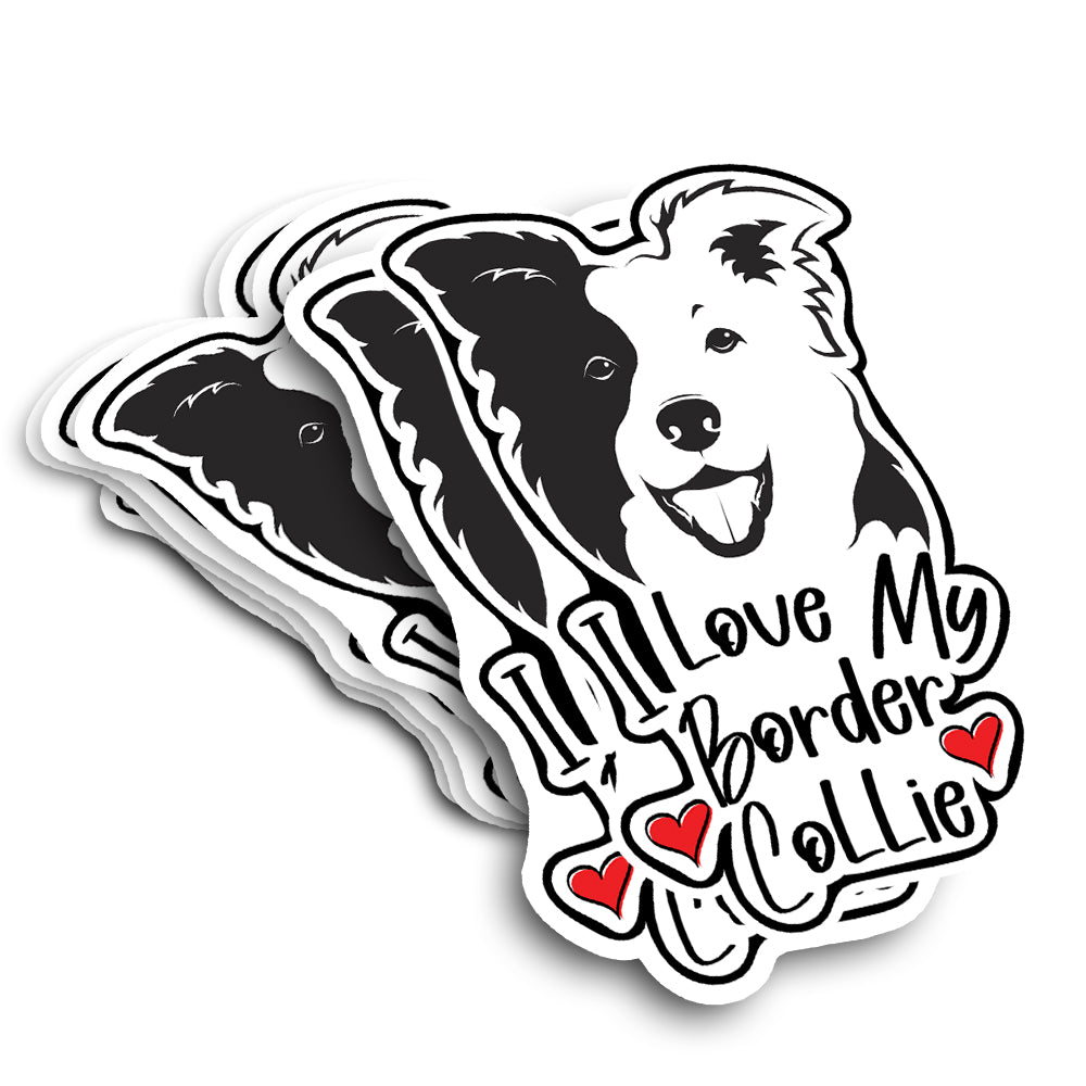 Border Collie Dog Vinyl Decal – Stella's Stickers & Cards