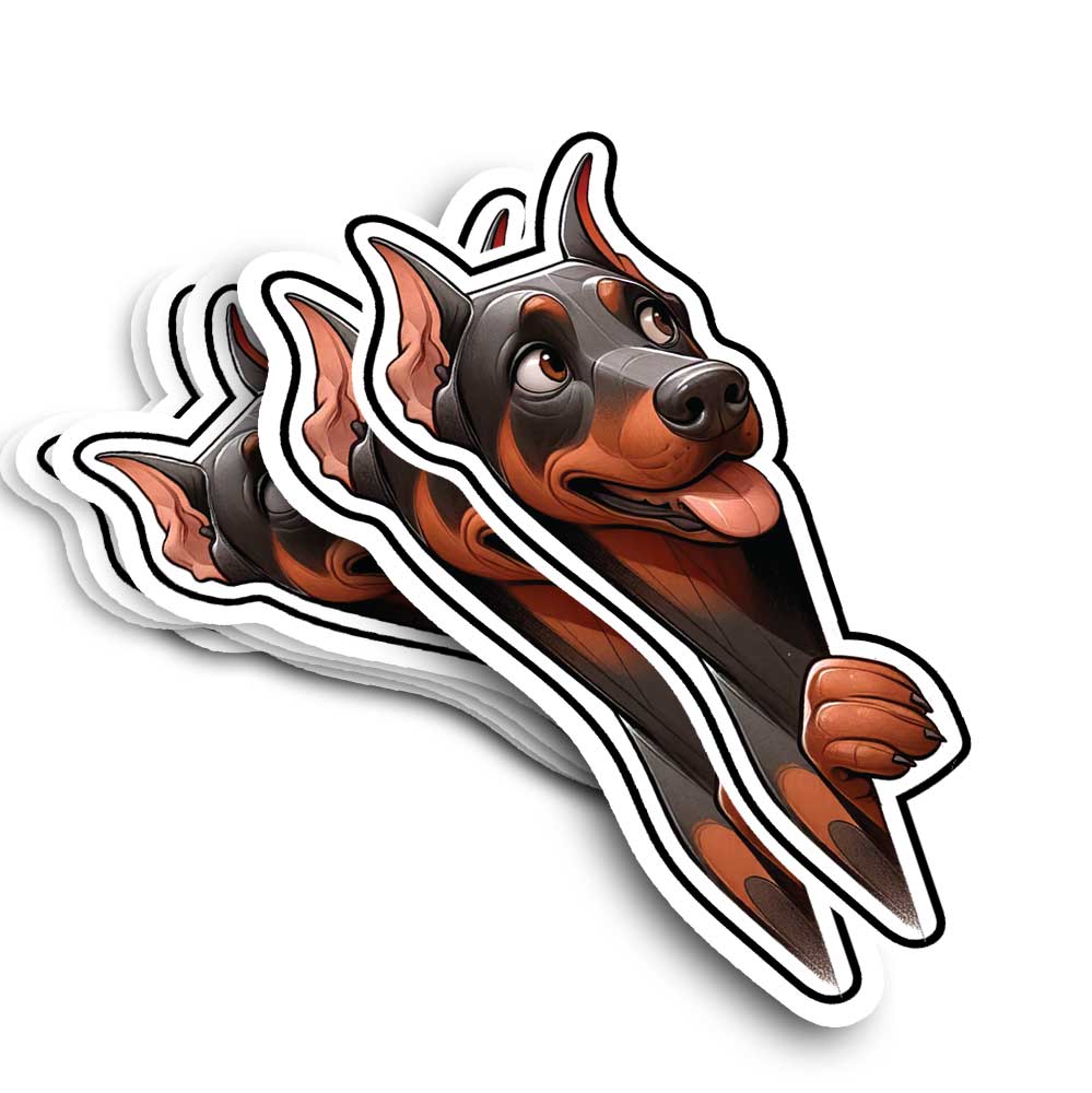 Doberman Pinscher Vinyl Decal – Stella's Stickers & Cards