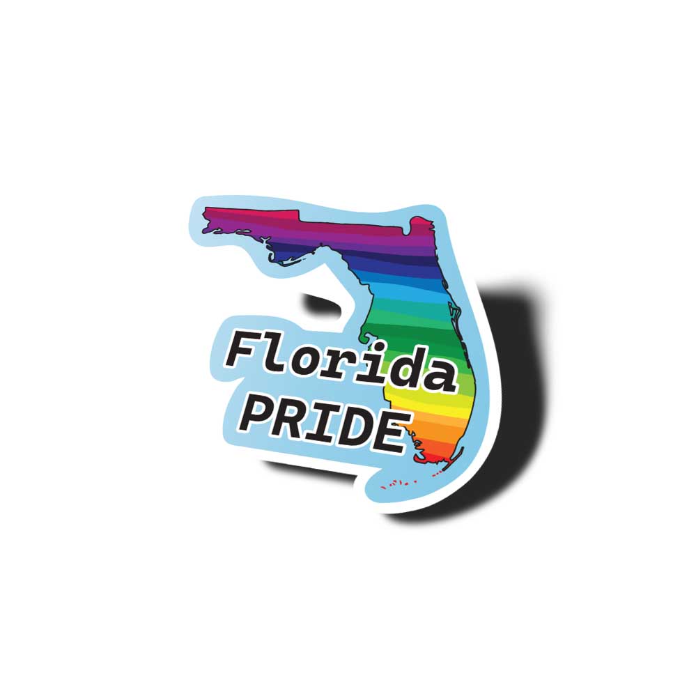 Florida Pride State Sticker Vinyl Decal – Stella's Stickers & Cards