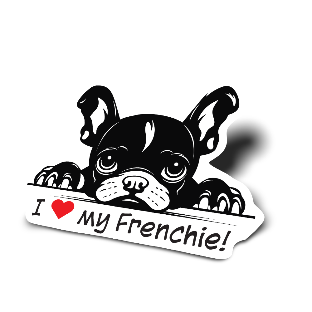 Frenchie (French Bulldog) Vinyl Decal – Stella's Stickers & Cards