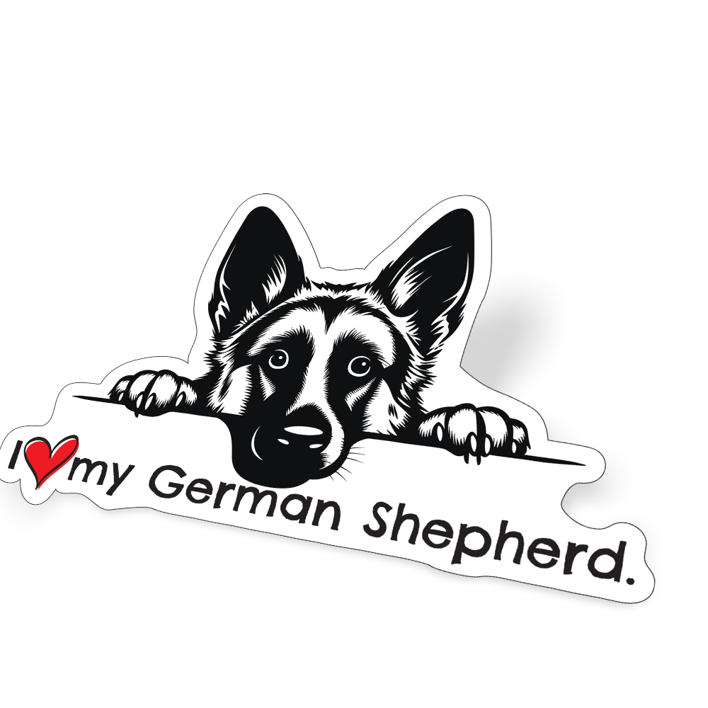 German Shepherd Dog Vinyl Decal – Stella's Stickers & Cards