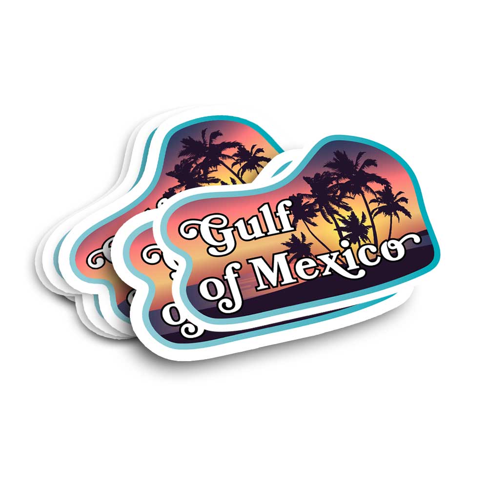 Gulf of Mexico Vinyl Decal Sticker (not Gulf of America) – Stella's ...