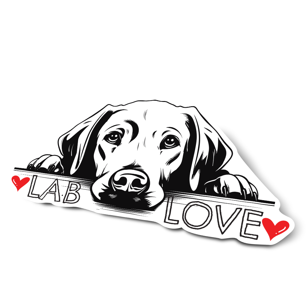 Lab Labrador Retriever Sticker Dog Vinyl Decal – Stella's Stickers & Cards