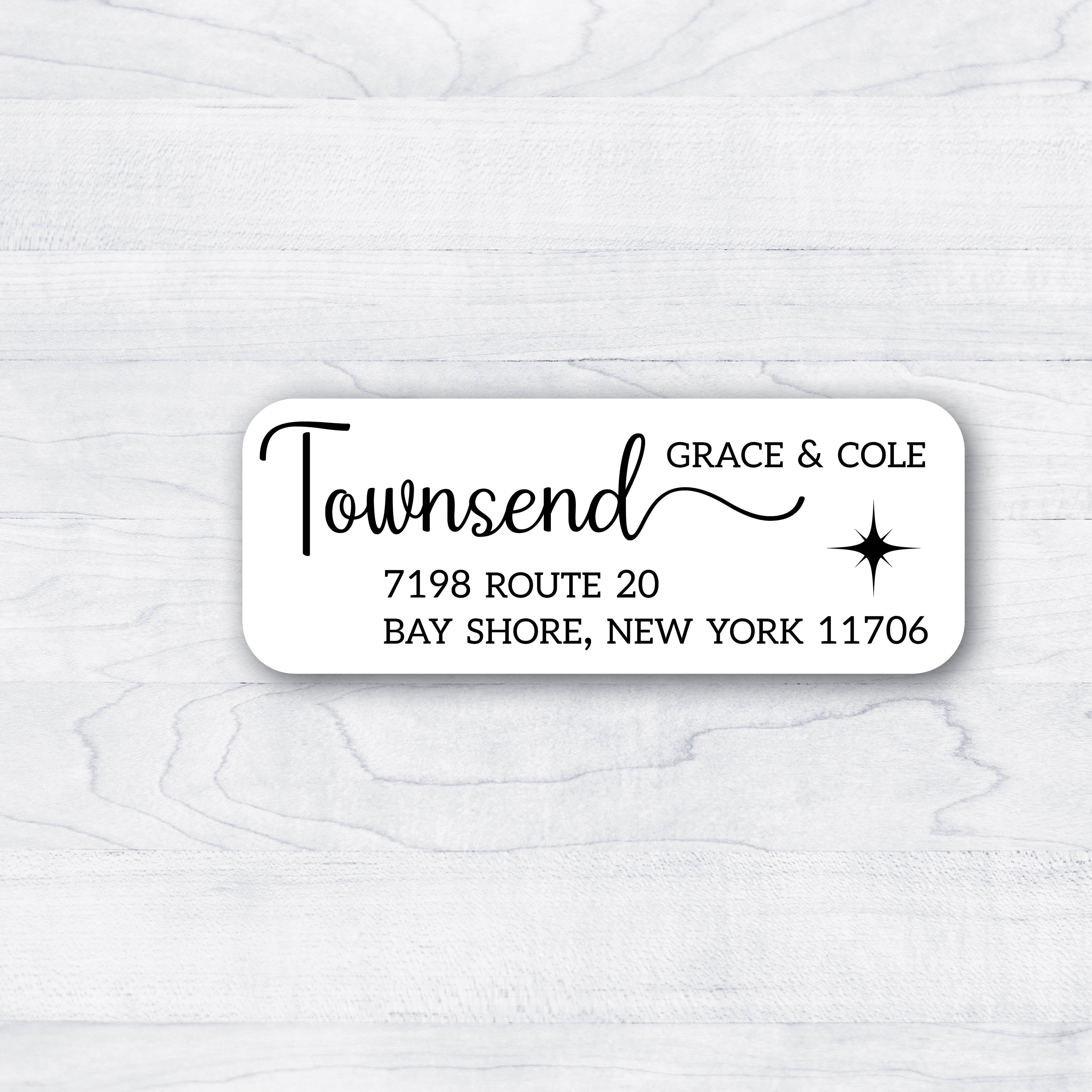 Our Names Return Address Labels – Stella's Stickers & Cards