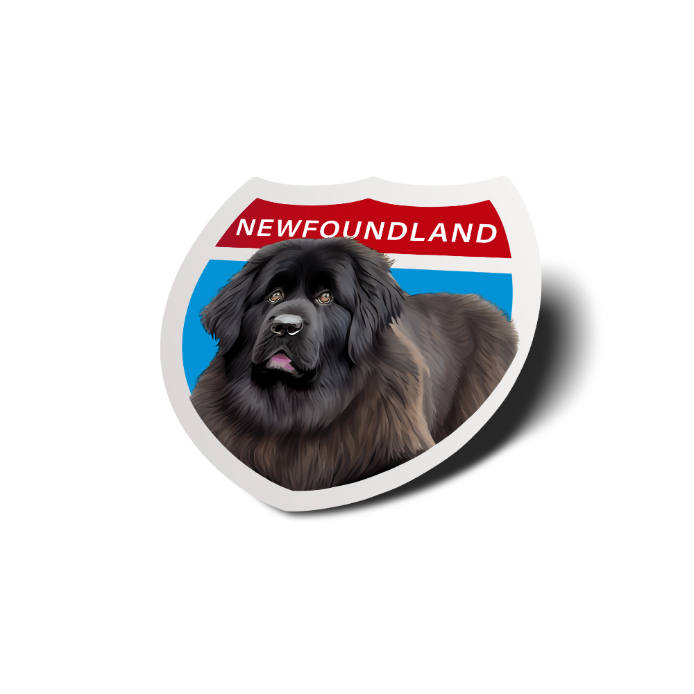 Newfoundland Newfie Dog Vinyl Decal – Stella's Stickers & Cards