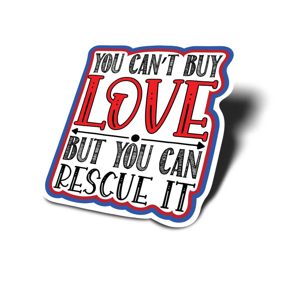Rescue Love Vinyl Sticker Decal for Car, Laptop, Water Bottle – Stella ...