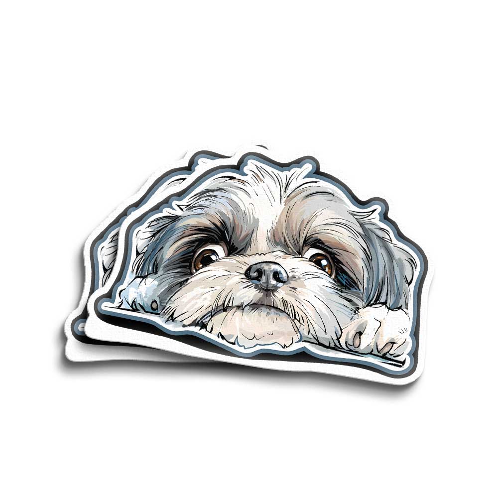 Shih Tzu Sticker Vinyl Decal "Little Lion" – Stella's Stickers & Cards