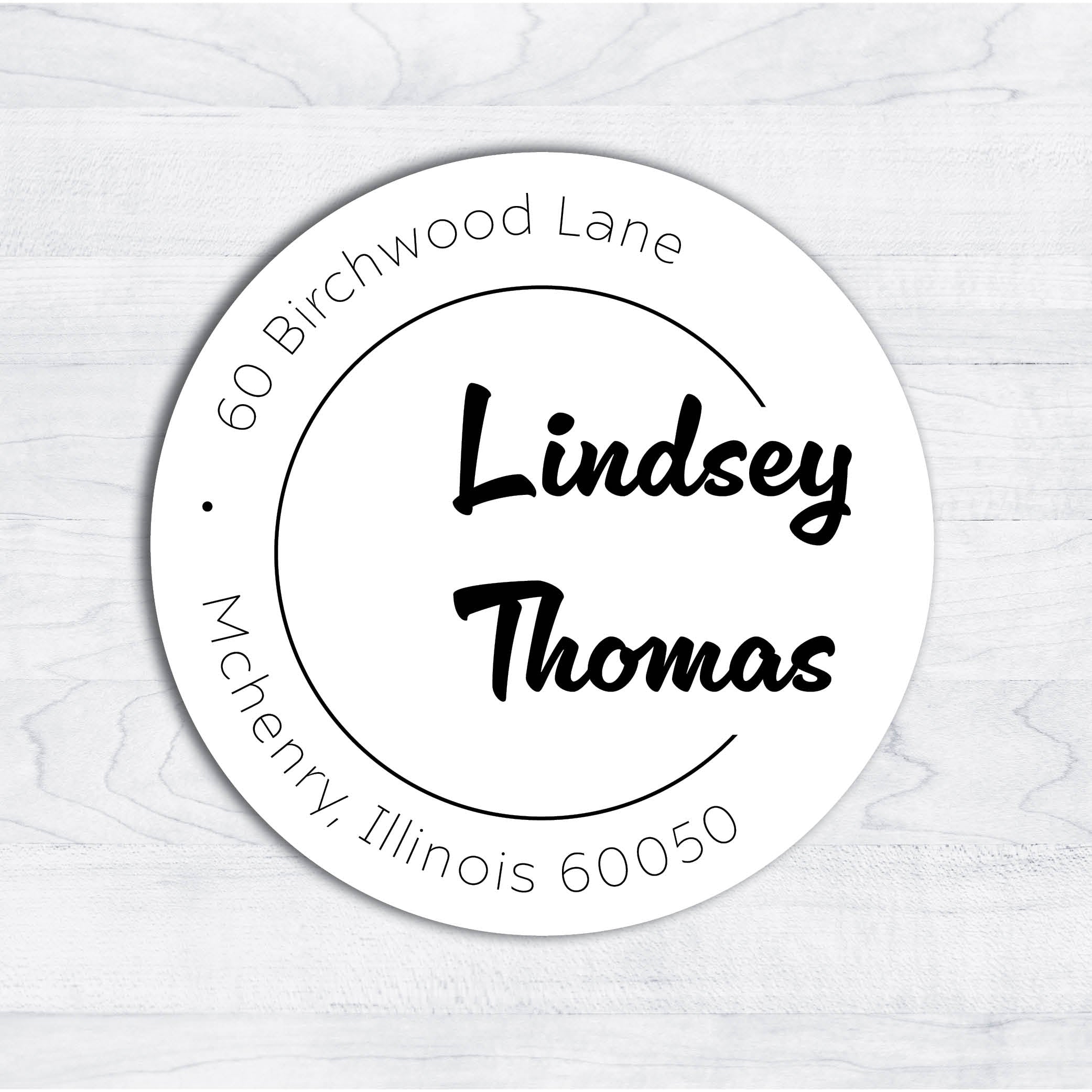 Statement Return Address Circle Labels – Stella's Stickers & Cards